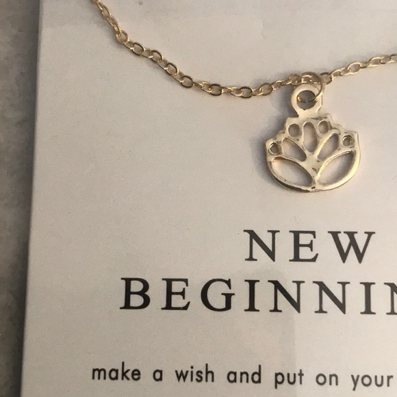 unbranded | Jewelry | New Beginnings Gold Lotus Leaf Necklace | Poshmark